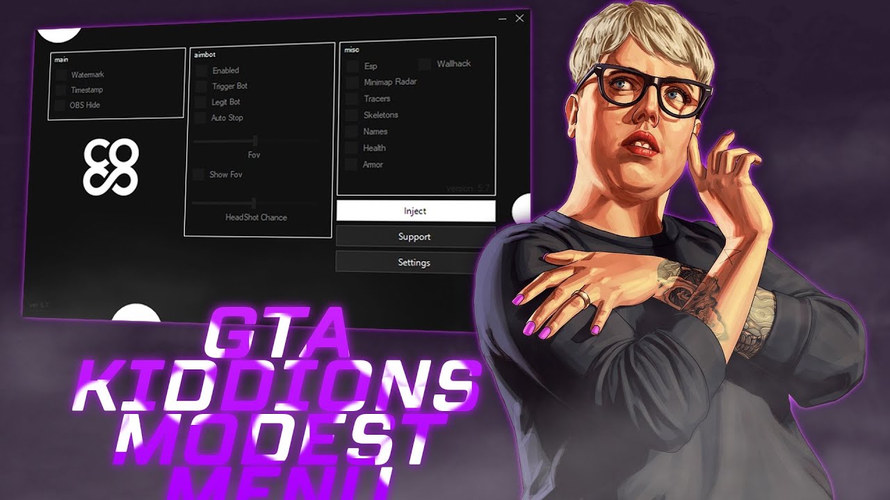 [NEW] GTA 5 Mod Menu PC 2026 / Free Kiddions Modest Menu, Money Hack ...