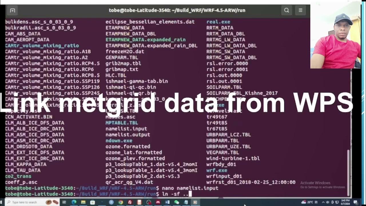 Overview Description of WRF Model Namelist.Input & wrf.exe - YouTube