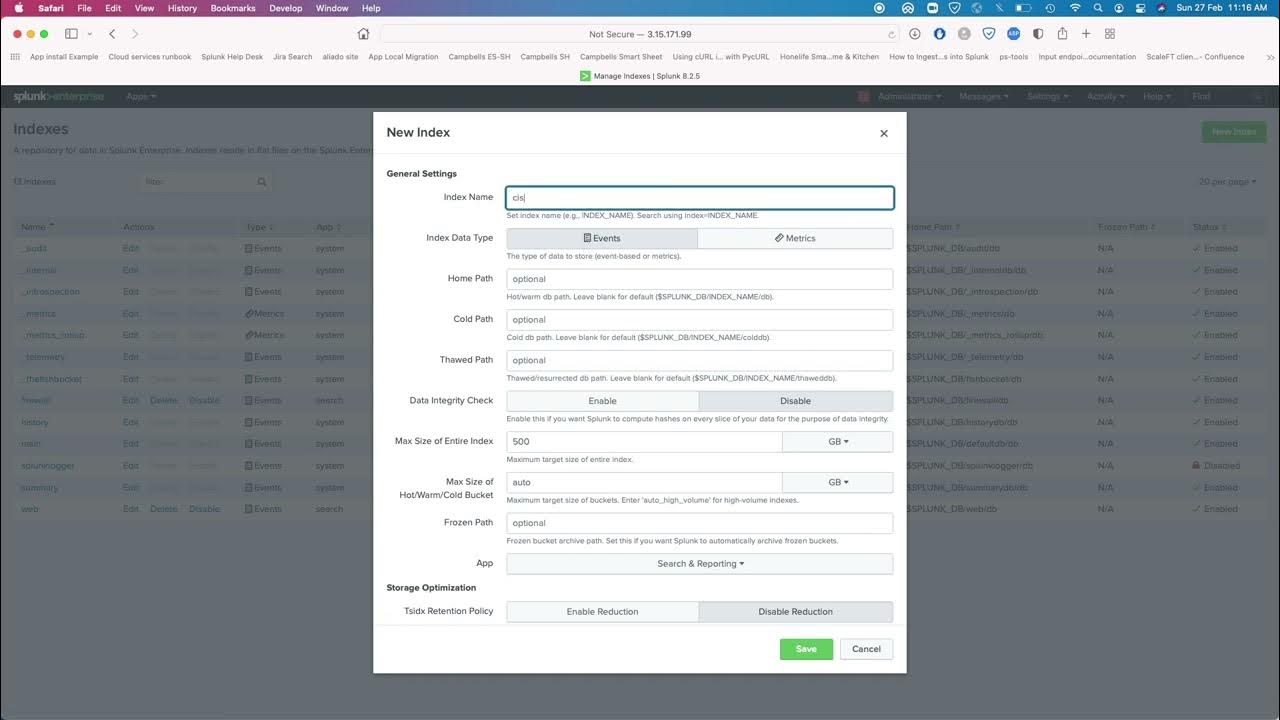 Renaming indexes on Splunk Cloud and Splunk Enterprise. - YouTube