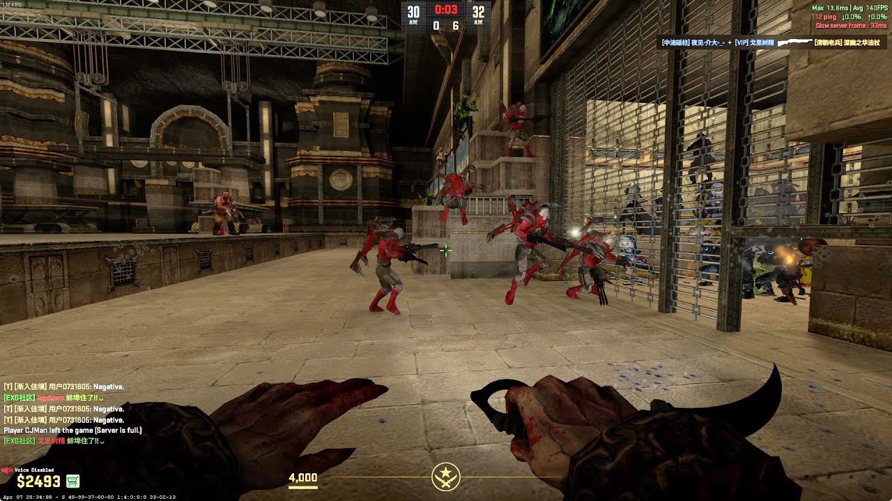 CS2 Zombie Survival zm_biochemical_pyramid On EXG Server (Crossfire map ...