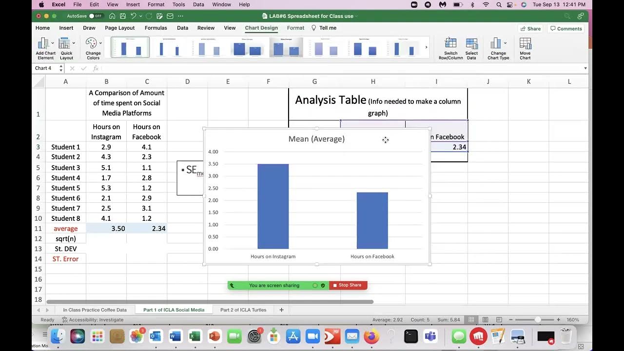 Bar Graph Tutorial Mac Part 1 - YouTube