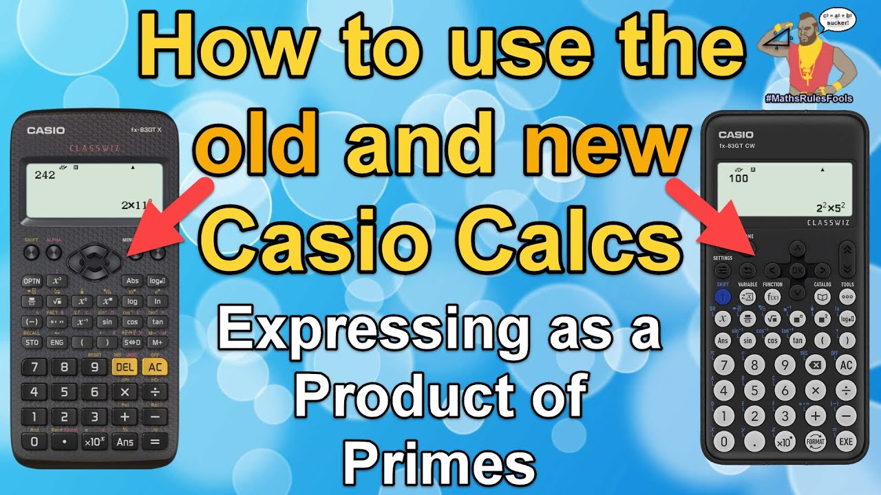 Express as a product of Prime Factors on Casio Calculator | FX-83GT X ...