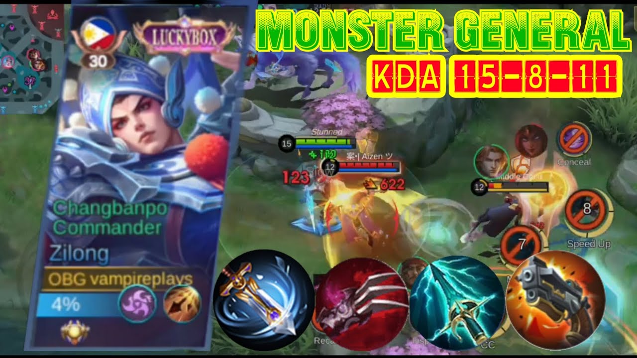 POV: ZILONG THE UNBEATABLE MONSTER GENERAL KDA 15-8-11 (SABER NATION😍 ...