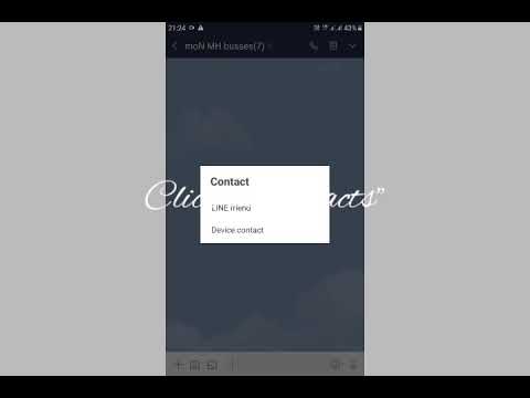 How to share a contact in line group? - YouTube