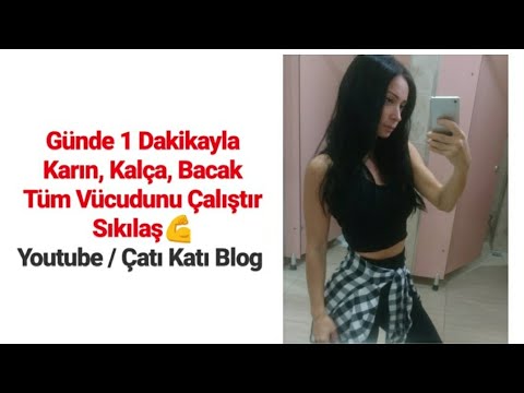 Günde 1 Dakikayla Karın, Kalça, Bacak Tüm Vücudunu Çalıştır | Sıkılaş💪