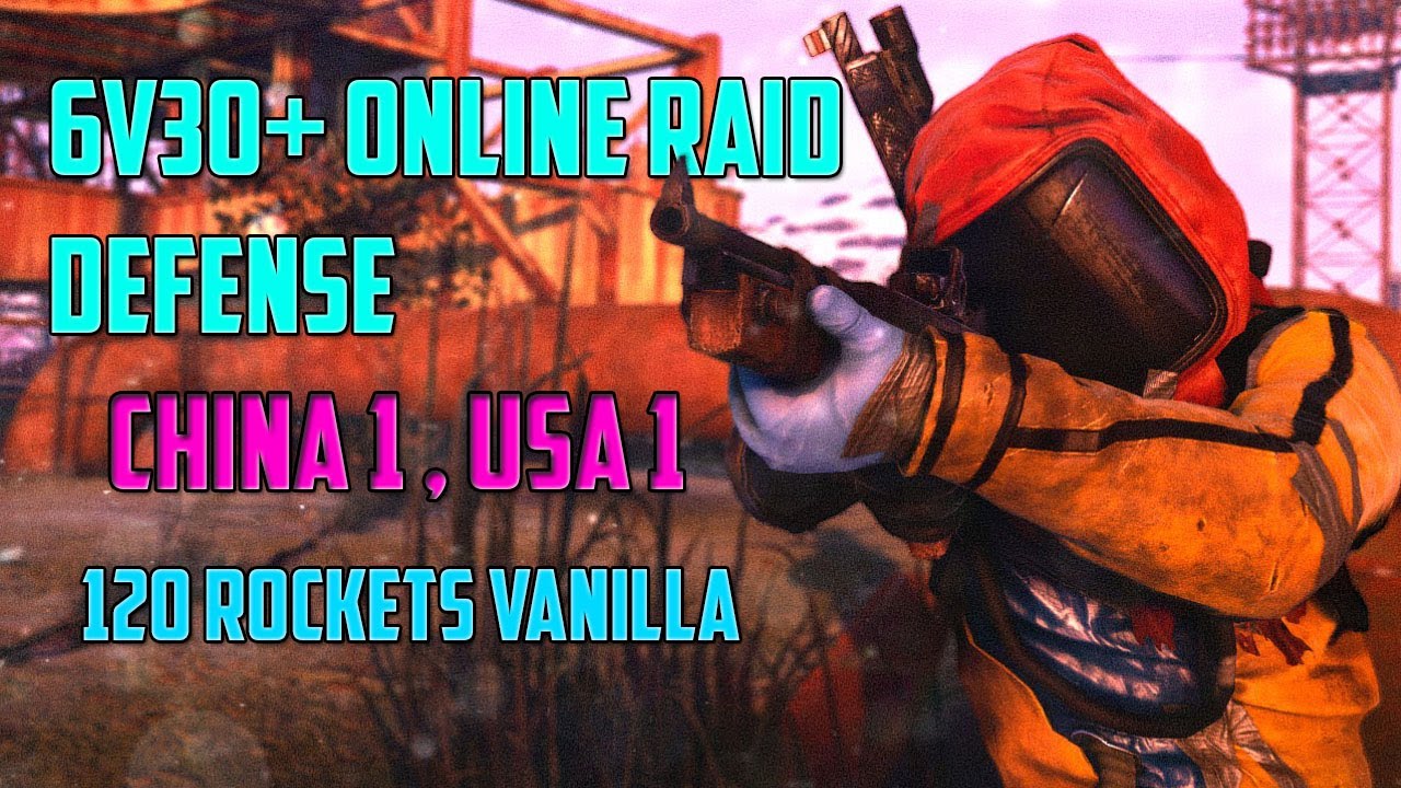 6v30+ raid defense vanilla rust - YouTube