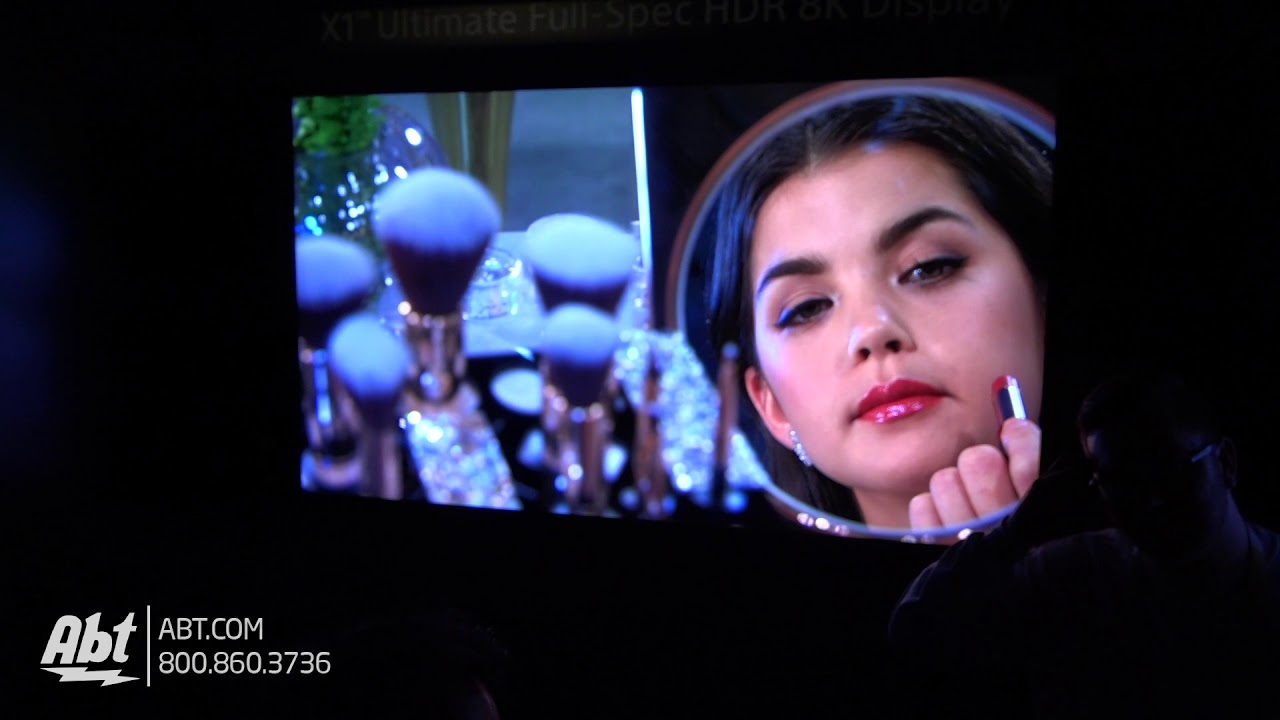 CES 2018 - Sony X1 Ultimate HDR 10 Spec 8K Display - YouTube