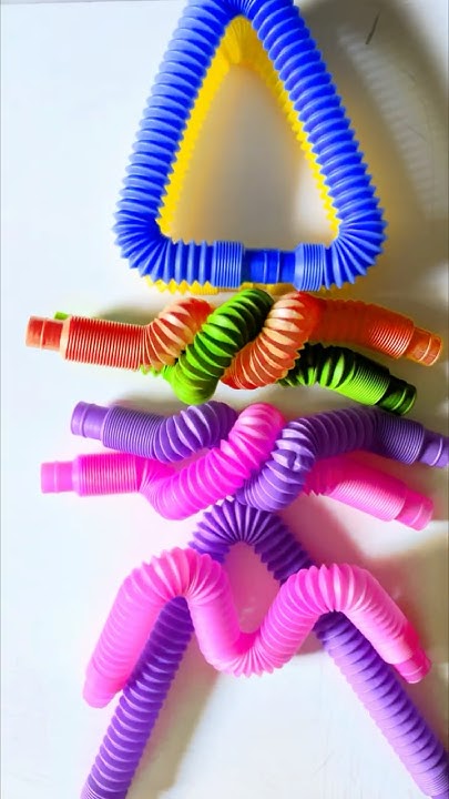 Snap Stretch and Satisfy Pop Tubes ASMR Video | Quick pop Tube Crunch # ...