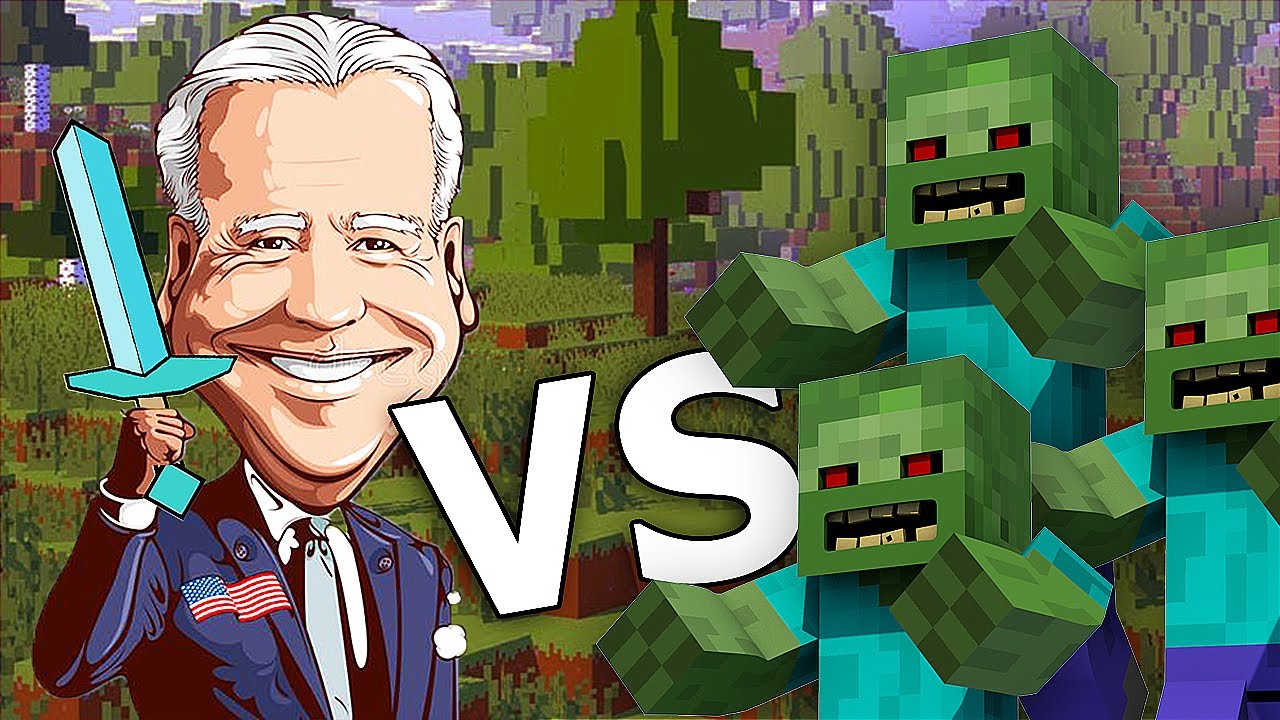 US Presidents Play Minecraft - Biden VS Enemies! - animation - YouTube