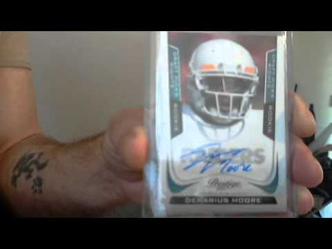 2011 panini prestige mailday denarius moore autograph rc raiders vols ...