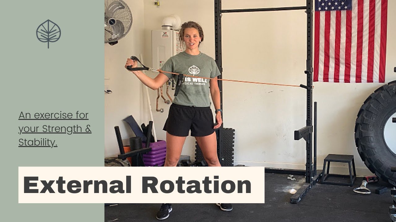 External Rotation - Cables/Bands - YouTube