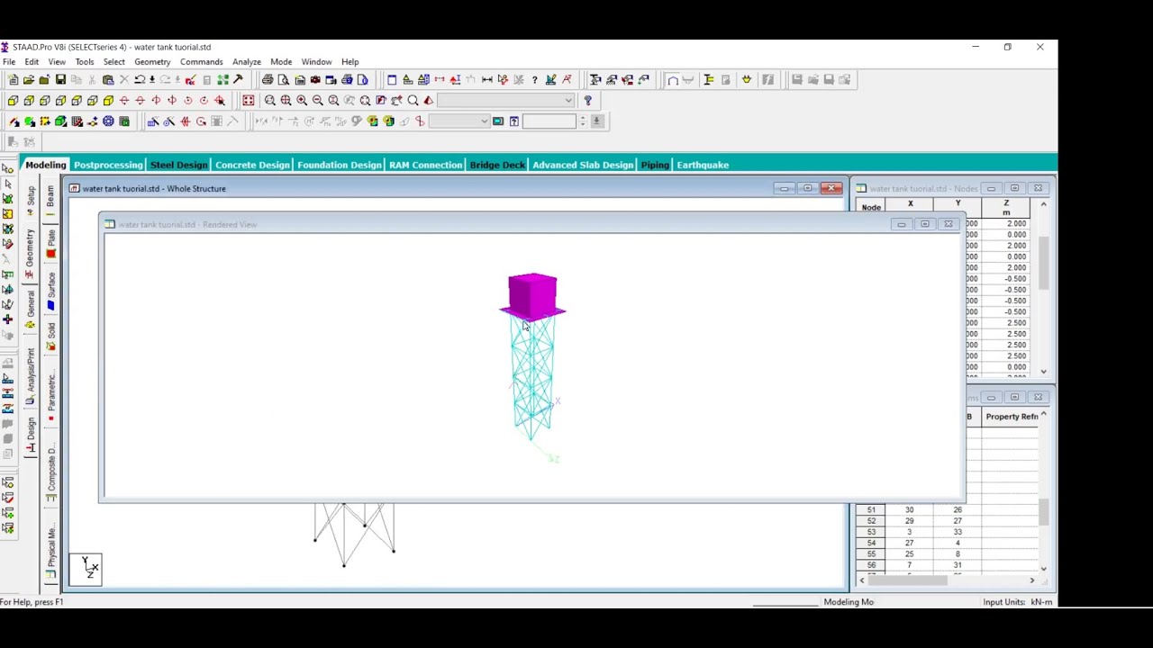 Steel Design with STAAD.Pro | Course Preview | Portal Frame | Elevated ...