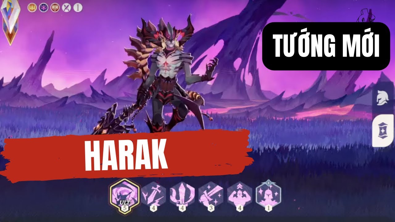 Hành Trình Afk | Giới thiệu sơ lược bộ kỹ năng tướng hệ Ma mới Harak ...