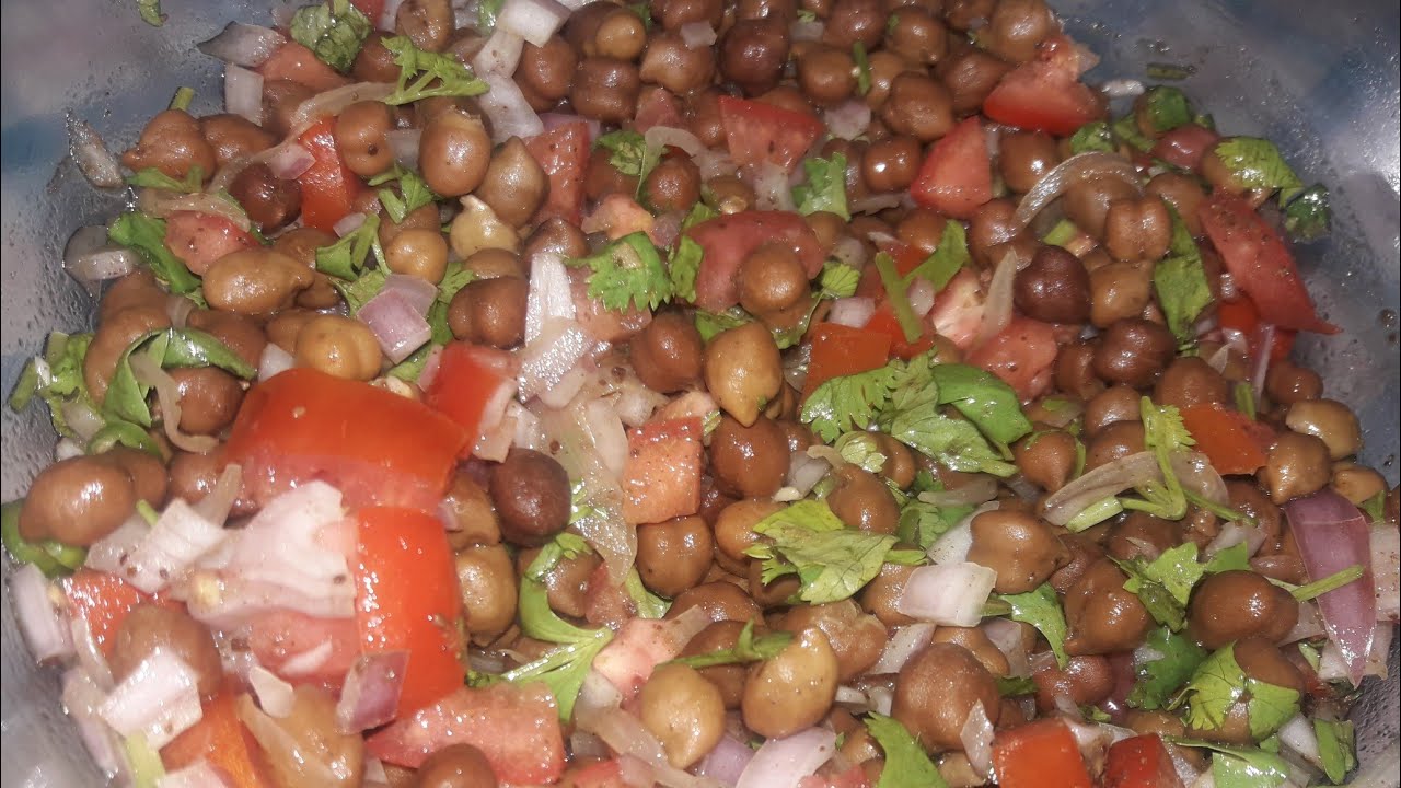 Chat - pata Black chickpeas chaat/ how to make lal chana chaat - YouTube