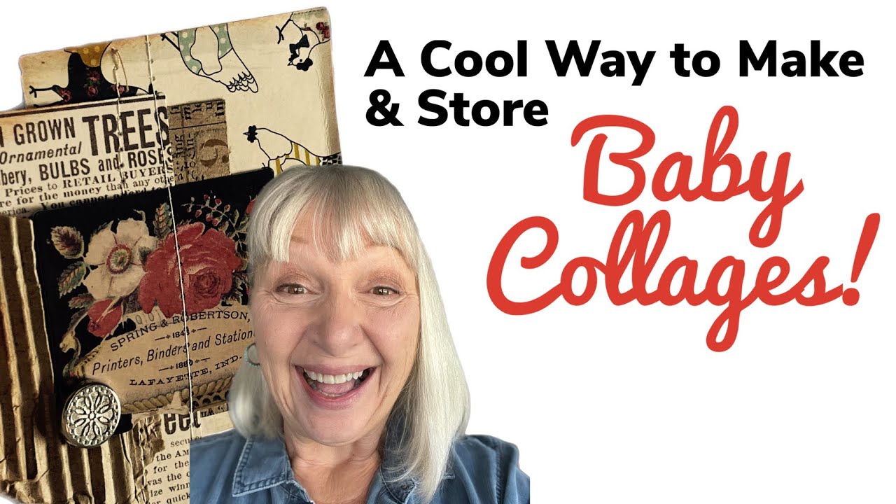 Making and Storing Little Collages, Relaxing-Use Up Your Scraps - YouTube