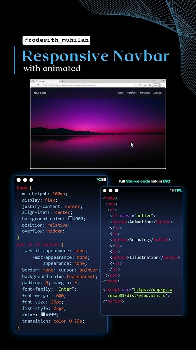 Responsive Navbar Using Css ️ Codewithmuhilan Css Coding Youtube
