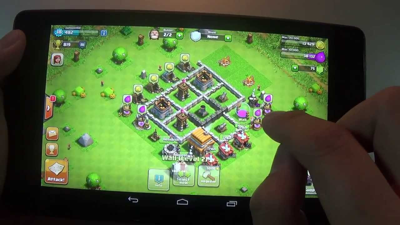 Clash of Clans Android Gameplay - New nexus 7(Official HD) - YouTube