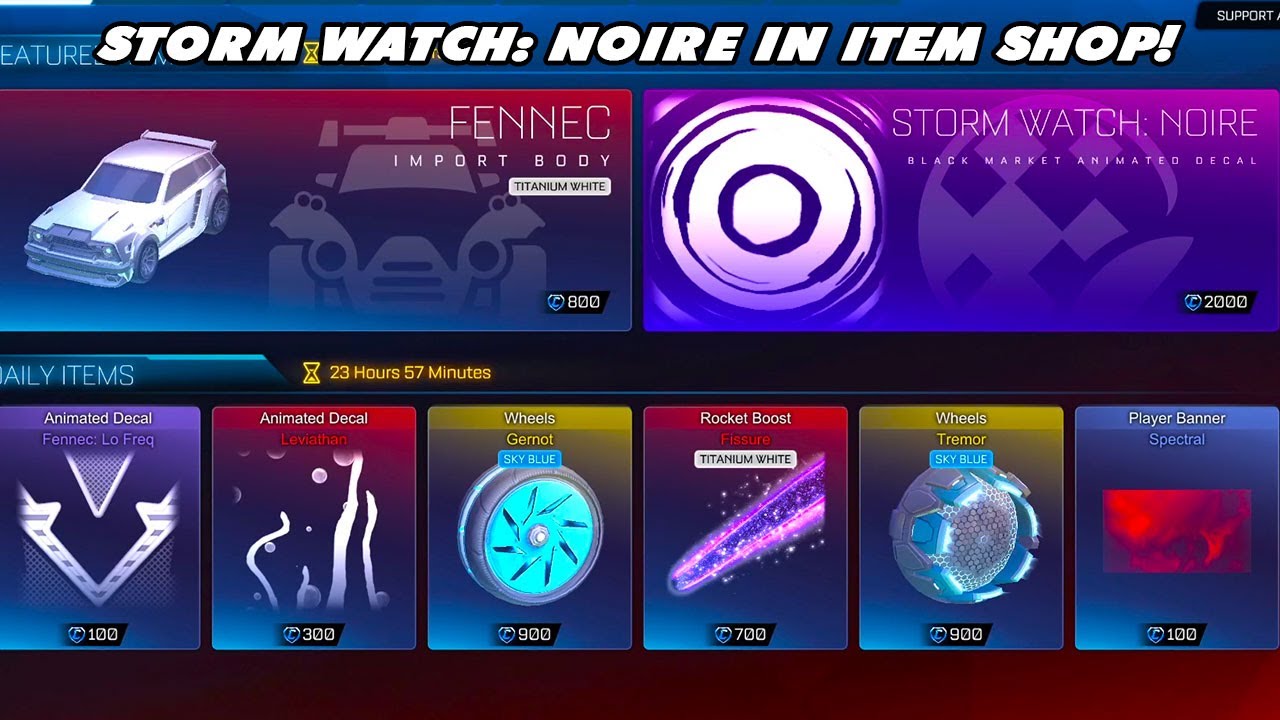 *NEW* Storm Watch: Noire Black Market Decal In The Item Shop!-Rocket ...