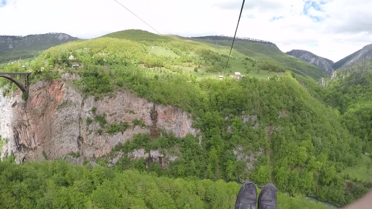 Ziplining over the Tara canyon in Montenegro - YouTube