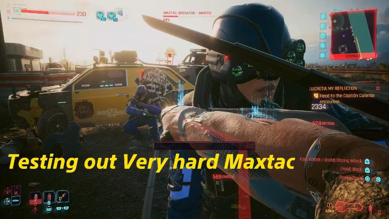 Cyberpunk 2077 - Testing out Maxtac on Very Hard - YouTube