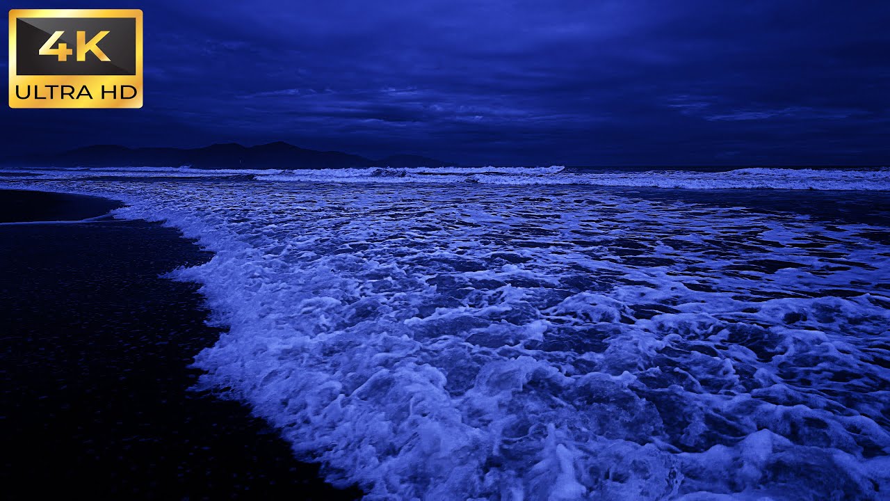Sleep For 10 Hours Straight, Ocean Sounds Of Rolling Waves For Deep ...