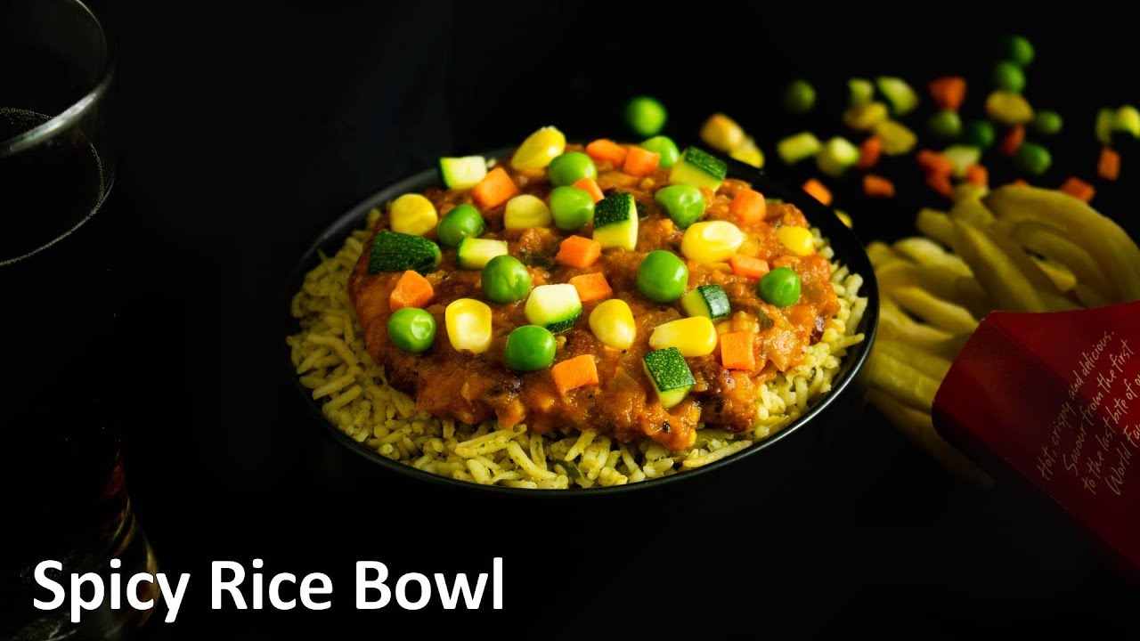 SPICY RICE BOWL recipe so much better than McDonald's !!! - YouTube