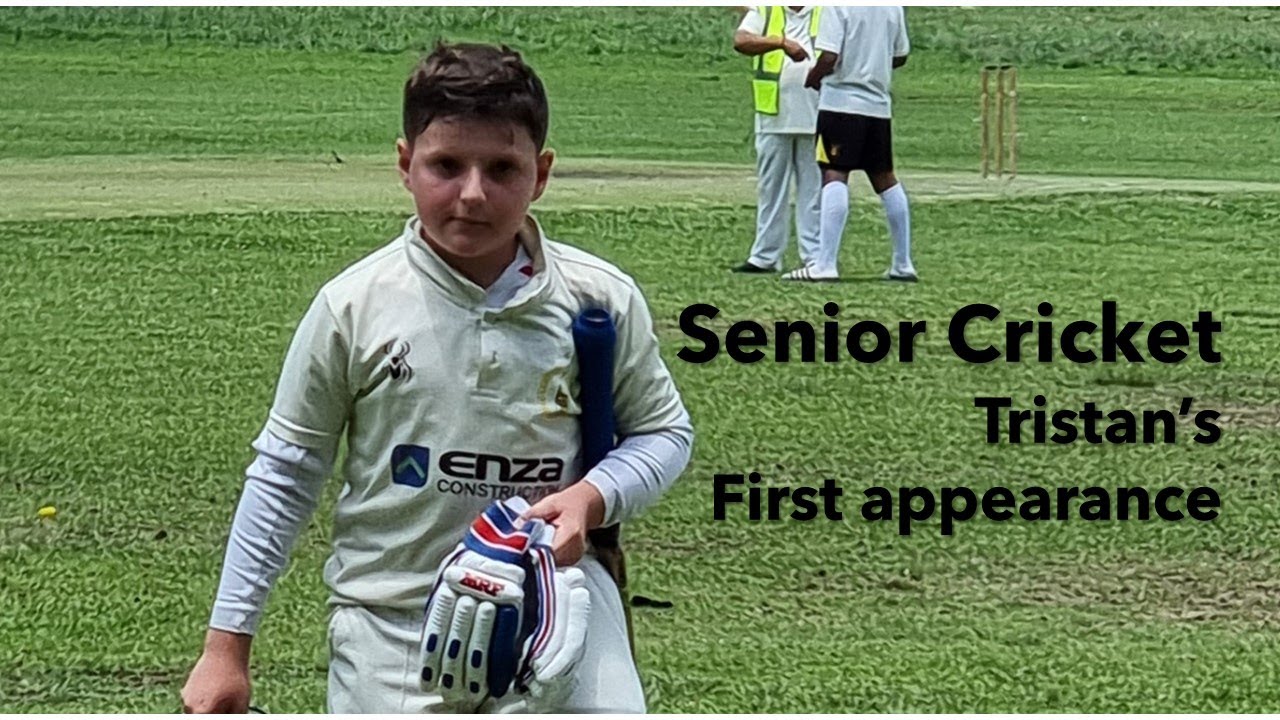 Tristan plays his first Senior match - YouTube