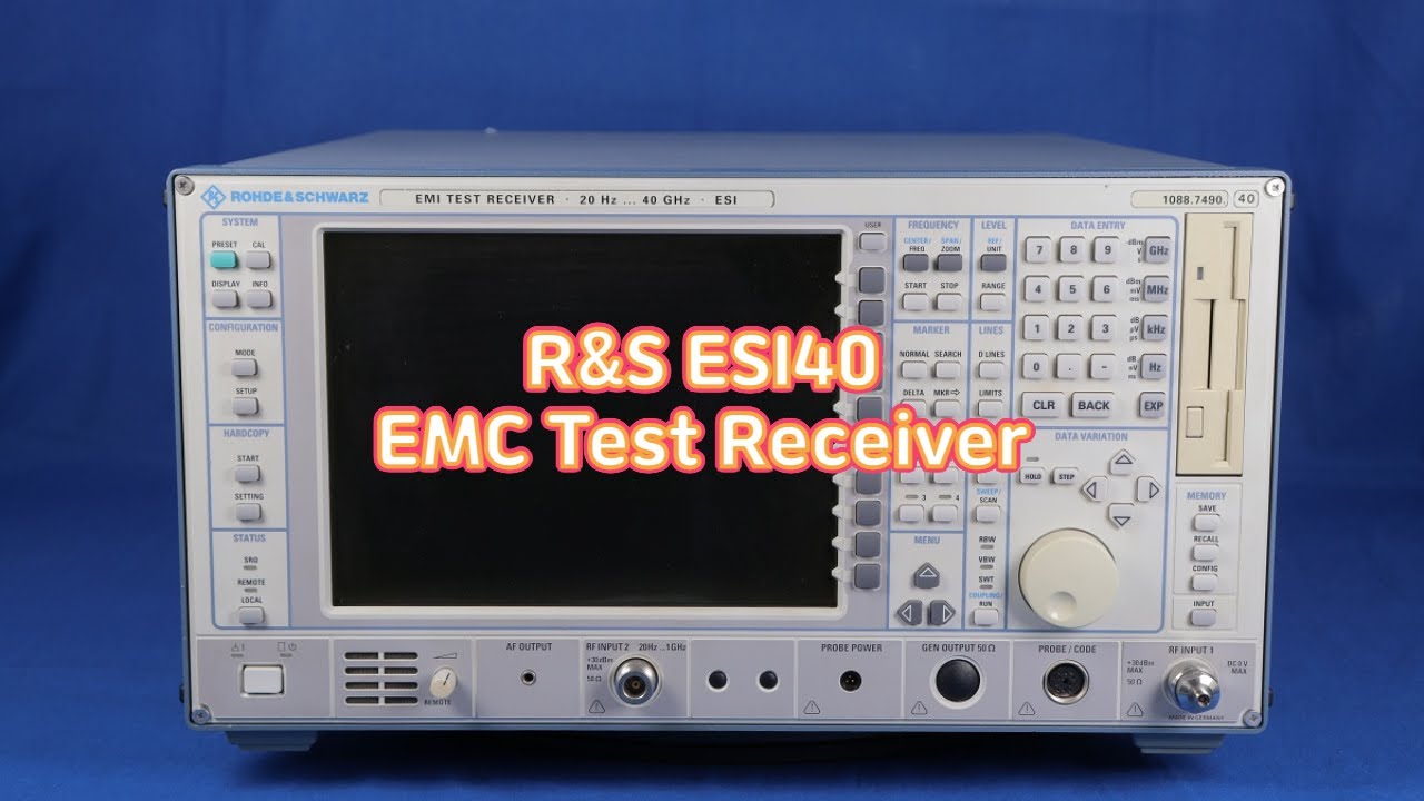 R&S ESI40 EMC Test Receiver (40GHz) - YouTube