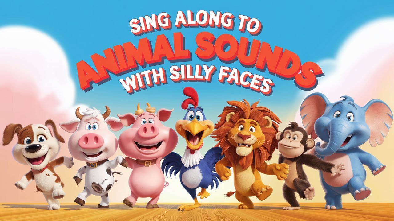 Sing Along to Animal Sounds with Silly Faces - YouTube