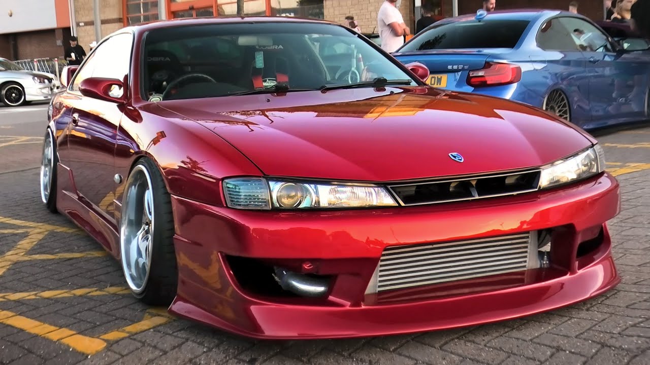 POWERFUL S14s TAKEOVER - Tuner Cars ARRIVING at a Car Meet! - YouTube