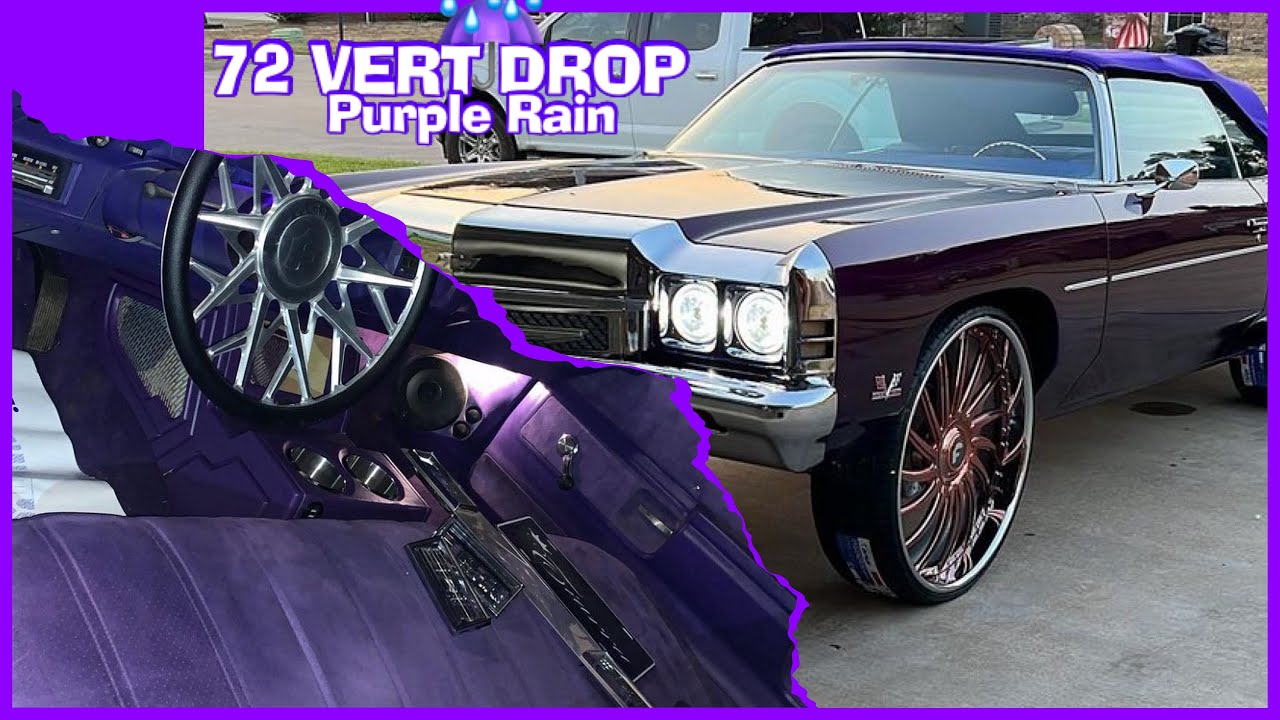 72 CHEVY DONK VERT THIS THE ONE I HAD TO NAME IT PURPLE RAIN - YouTube