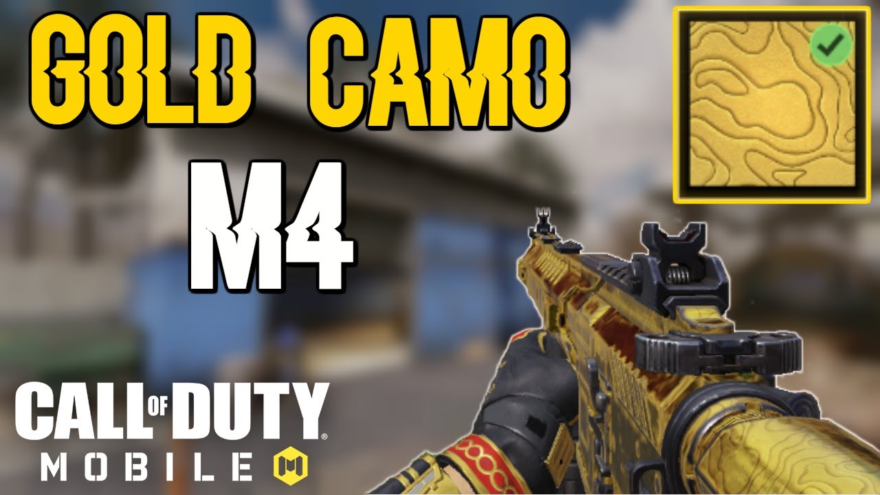 *NEW* UNLOCKING GOLD CAMO M4 GAMEPLAY in CALL OF DUTY MOBILE | Gunsmith ...