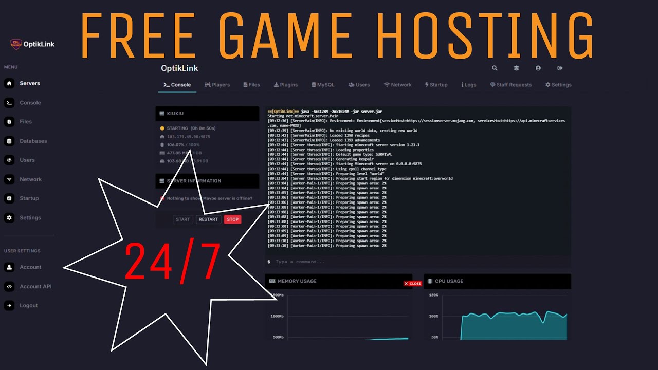 Game Hosting Gratis Support Pterodactyl Panel - YouTube
