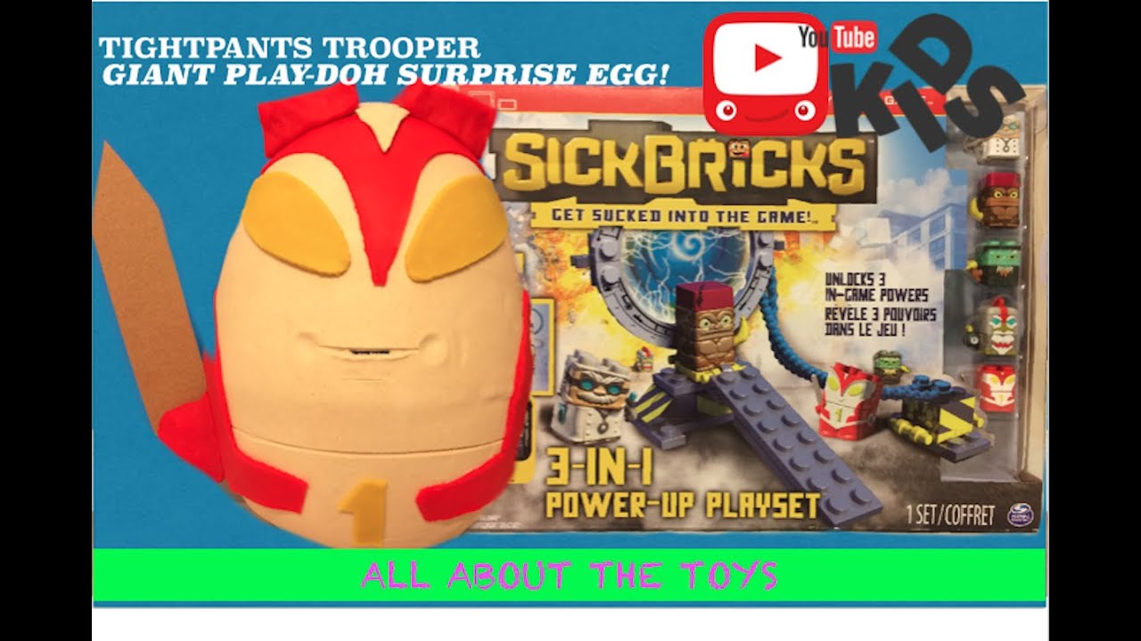 Sick Bricks Giant Play-Doh Surprise Egg Tightpants Trooper All About ...