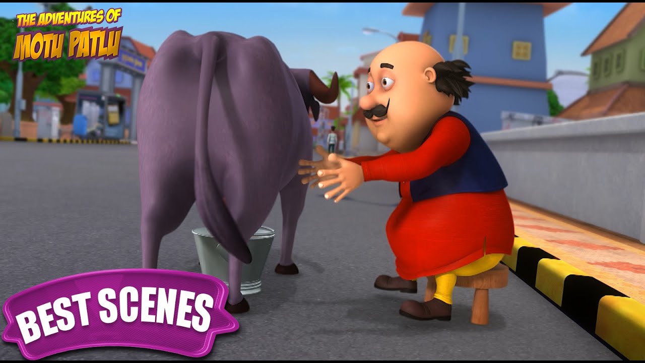 Motu and the Cow | Best Scenes Compilation | 36 | Motu Patlu | S10 ...