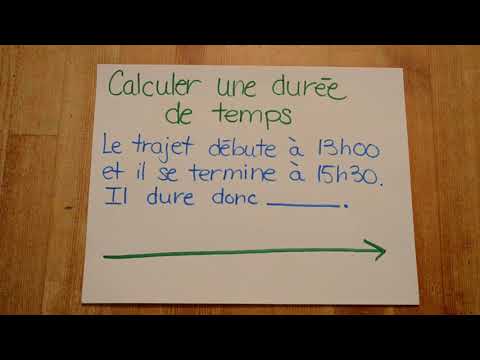Mathématique - calculer une durée de temps - YouTube