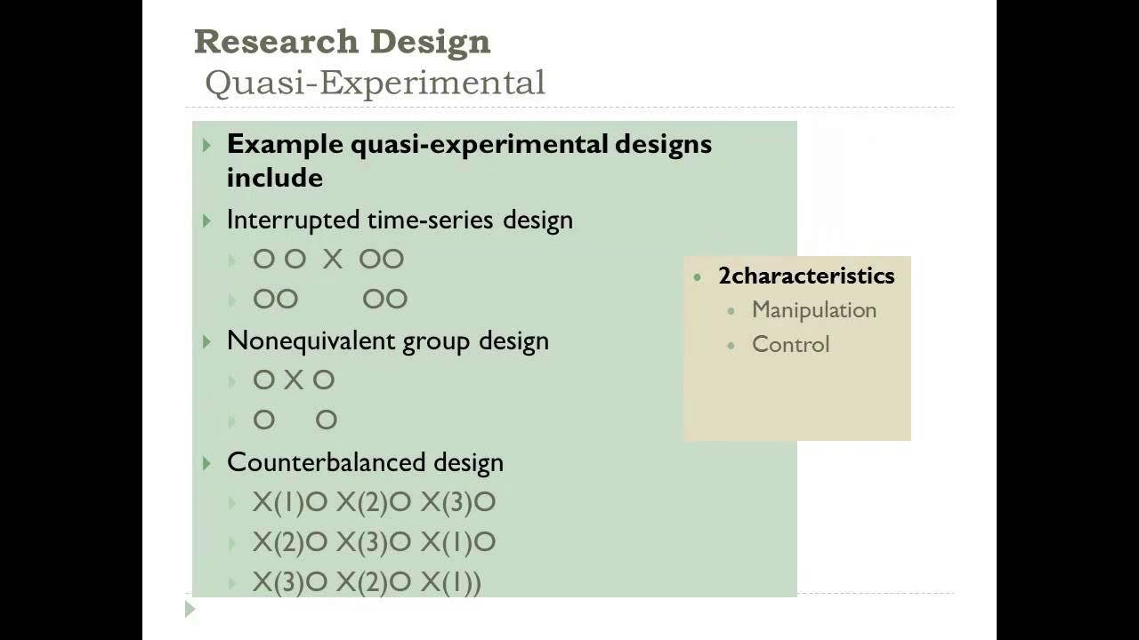 Developing a Quantitative Research Plan: Choosing a Research Design ...