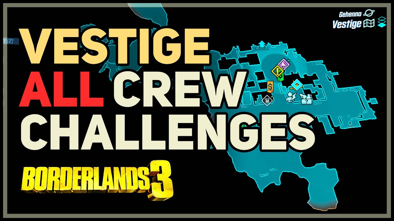 All Vestige Crew Challenges Borderlands 3 - YouTube