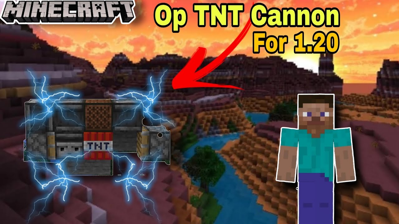 Minecraft best TNT Cannon For mining | Minecraft Redstone builds - YouTube