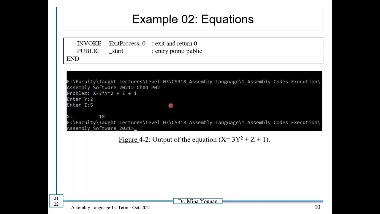 Assembly: Lec_06_p4 Arithmetic and Logic Operations (Cont.) - YouTube