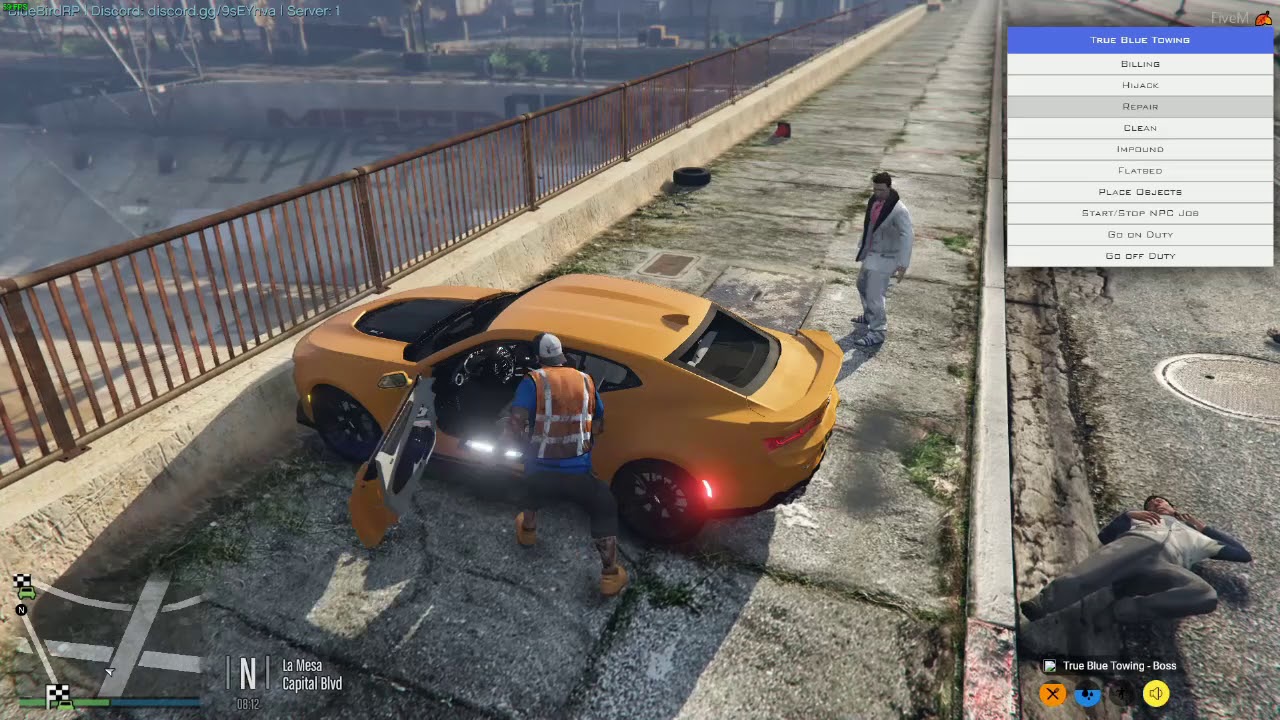 (Fivem blue bird rp) True blue towing number 2 - YouTube