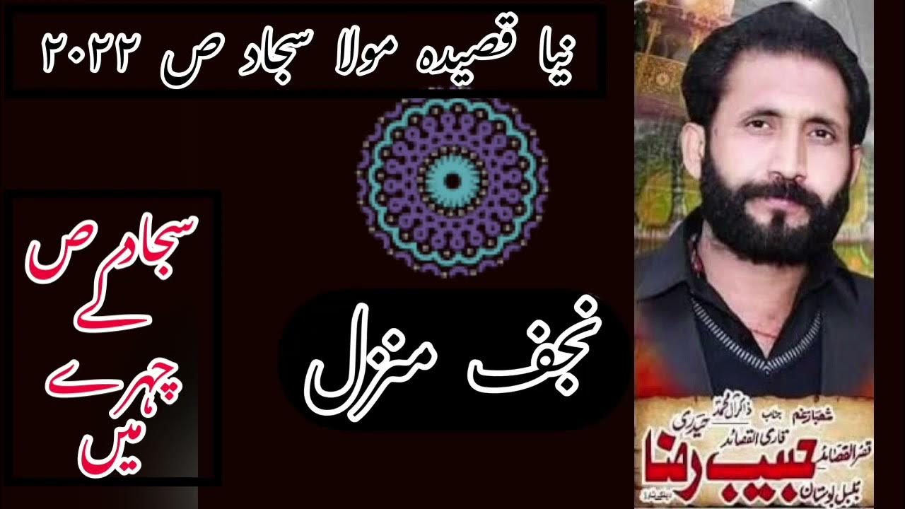Zakir Habib Raza Haideri New Qasida Mola Sajjad SWA 2022 - YouTube