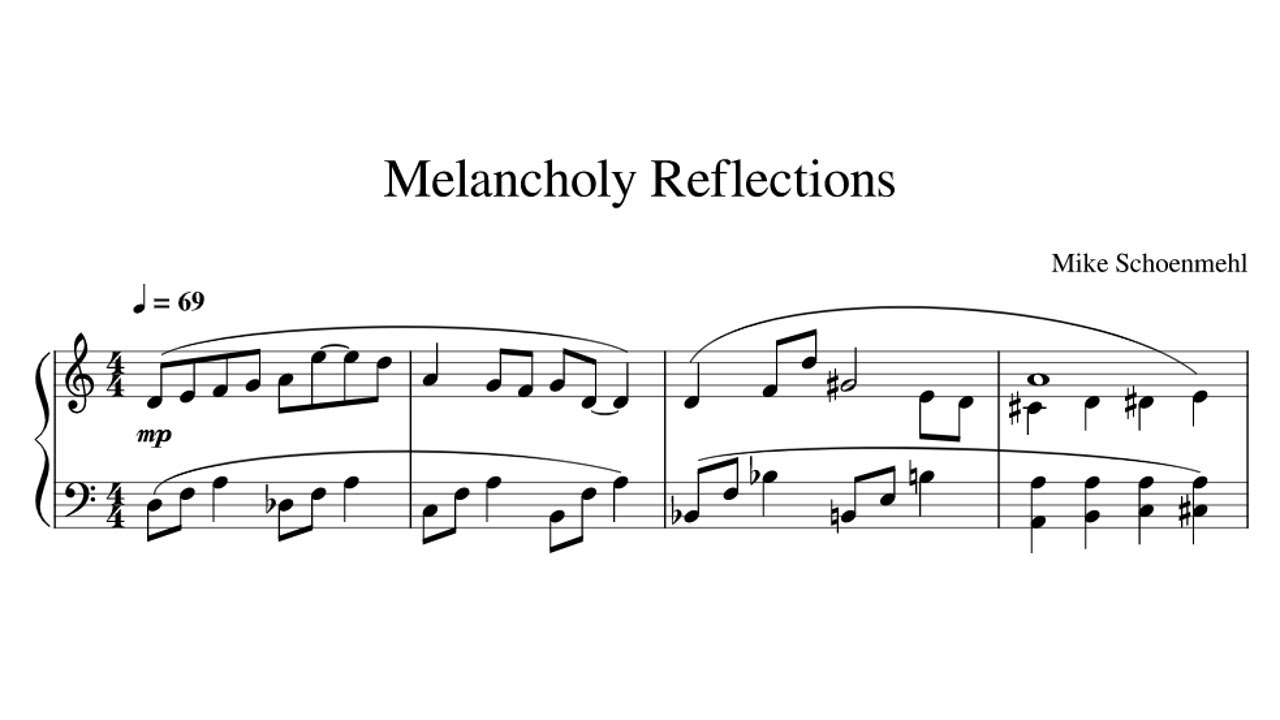 Mike Schoenmehl - Melancholy Reflections - YouTube