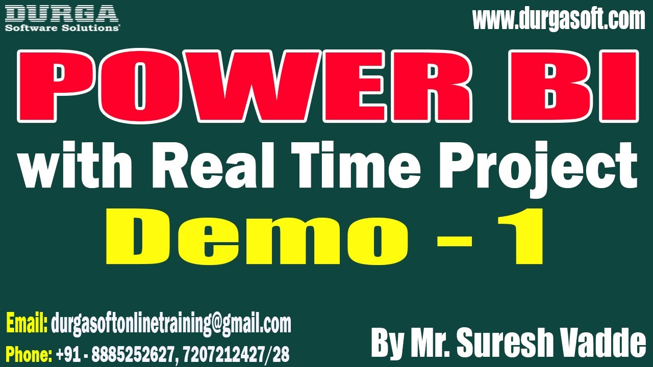 POWER BI tutorials || Demo - 1 || by Mr. Suresh Vadde On 29-07-2023 ...