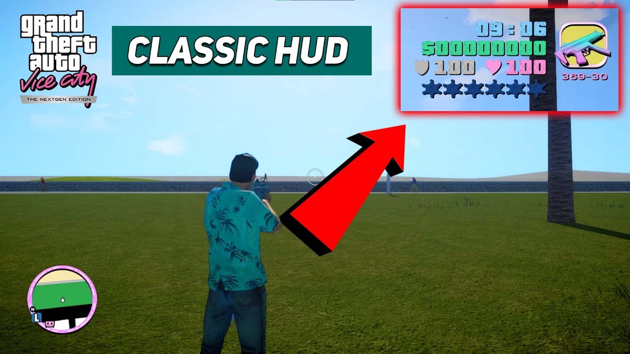 How to Install Classic HUD Mod in GTA Vice City Next-Gen Edition - YouTube