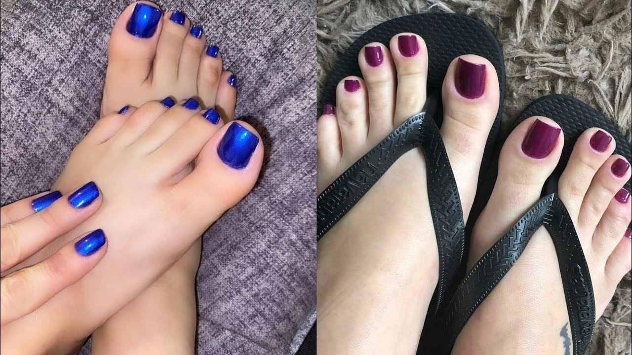 Most demanding and iconic toe nails pedicure color design ideas ...
