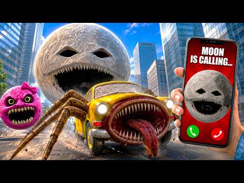 MOON WAKE UP ATTACKED ANGRY MOON and CAR EATER in Garry's Mod