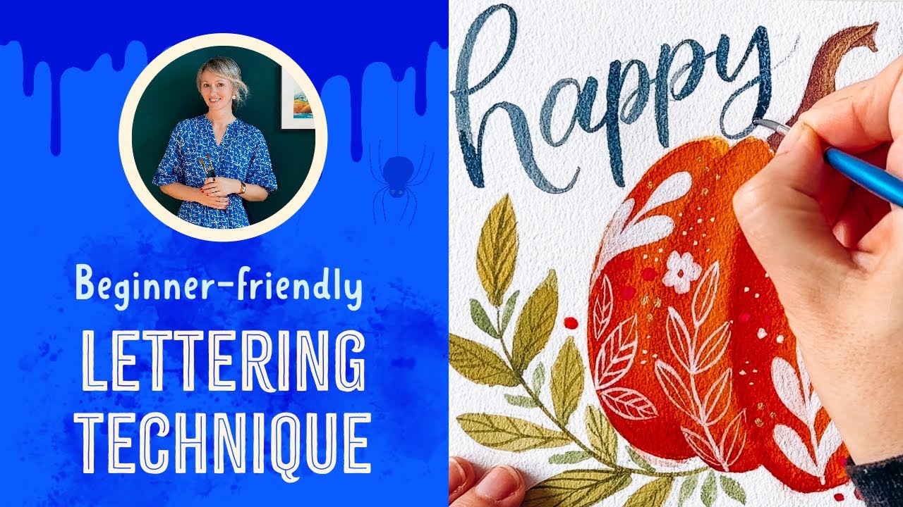 Lettering Technique: how to write beautiful inscriptions on your ...