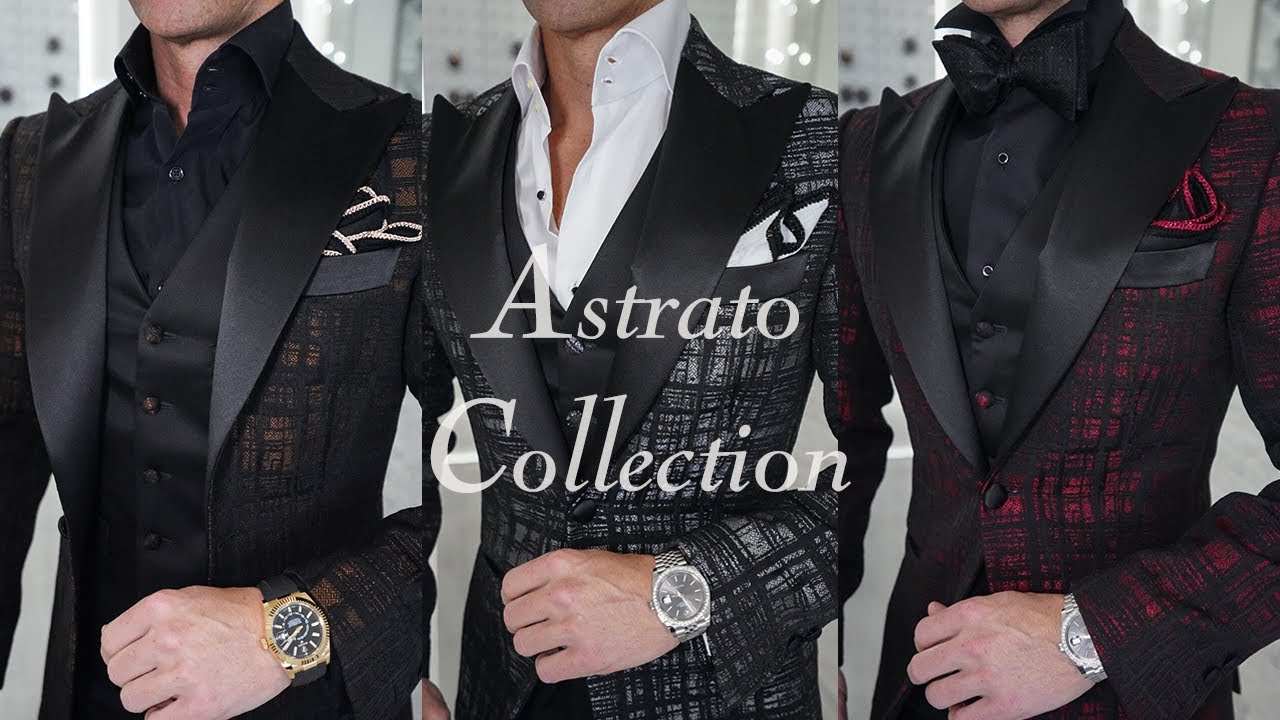 Men's Shiny Suit Collection | Sebastian Cruz Couture Suits - YouTube