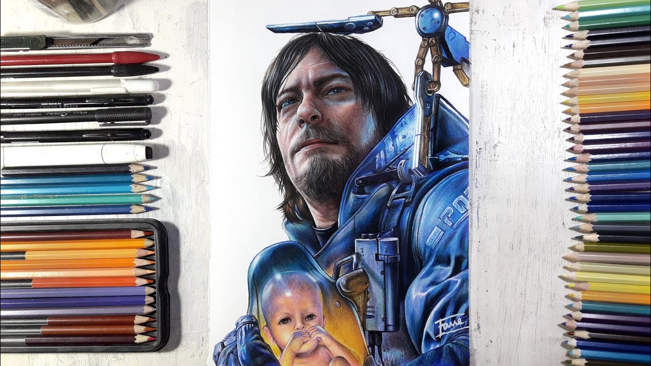 Drawing Death Stranding: Sam Porter Bridges (Norman Reedus) | Fame Art ...